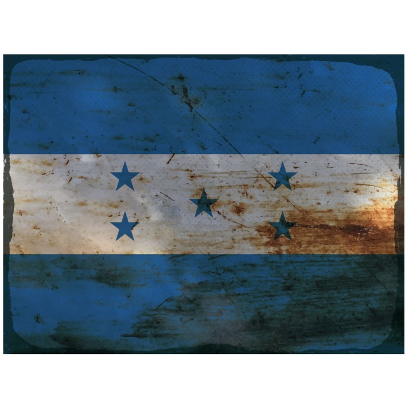 National Flagge im Vintage Design Hondura Flag of Honduras ...