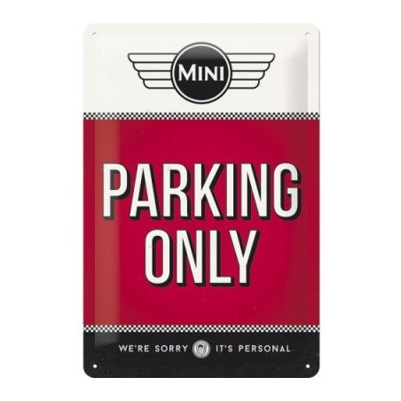Mini Parking Only - Blechschild 30 x 20 cm