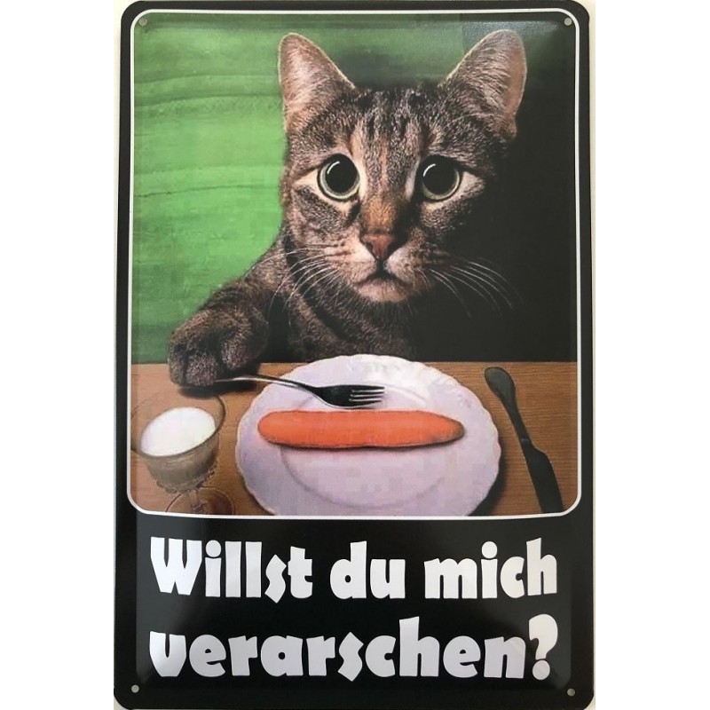 Willst du mich verarschen ? - Blechschild 30 x 20 cm